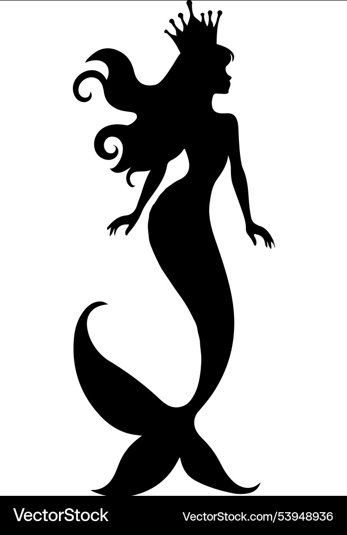 Mermaid art Royalty Free Vector Image - VectorStock