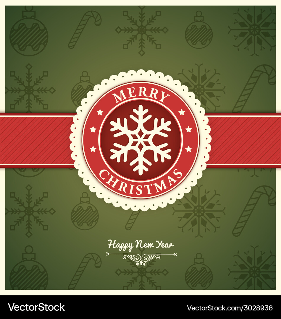 Merry christmas card Royalty Free Vector Image