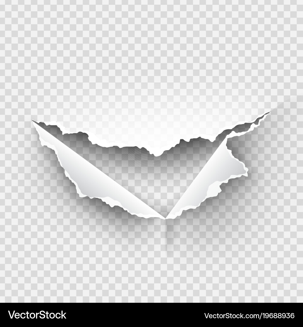 Ripped Paper Hole Royalty Free Vector Image - VectorStock