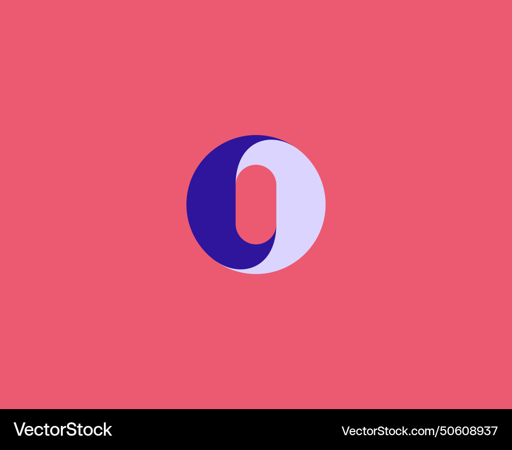 Abstract letter o logo circle vortex icon Vector Image