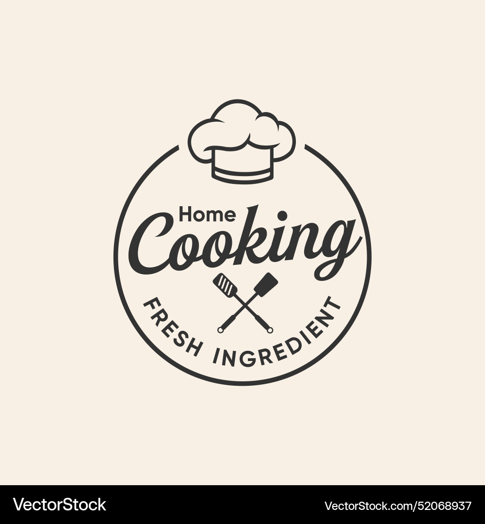Kitchen chef logo design template inspiration Vector Image