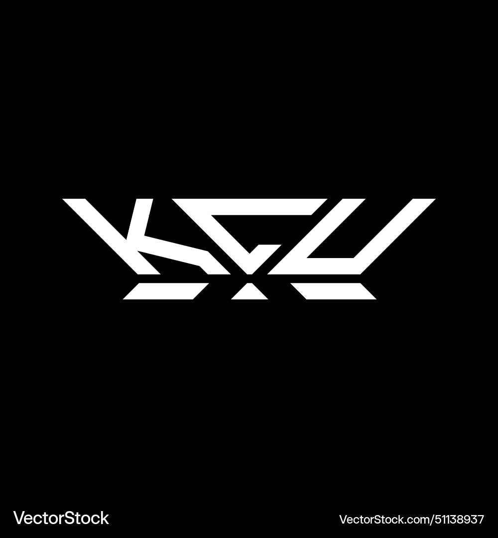 Klu letter logo design simple and modern Vector Image