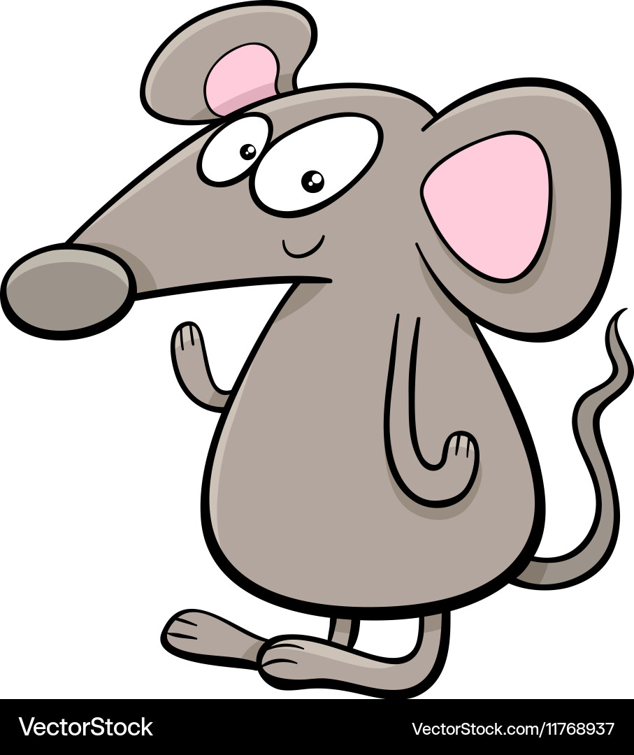 Maus Cartoon Charakter Lizenzfreies Vektorbild
