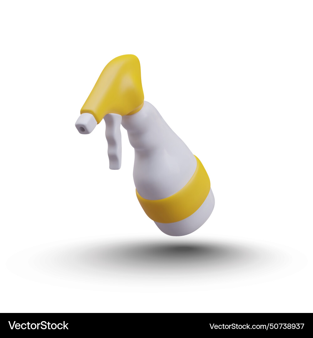 Realistic spray pistol for cleaning liquid Vector Image