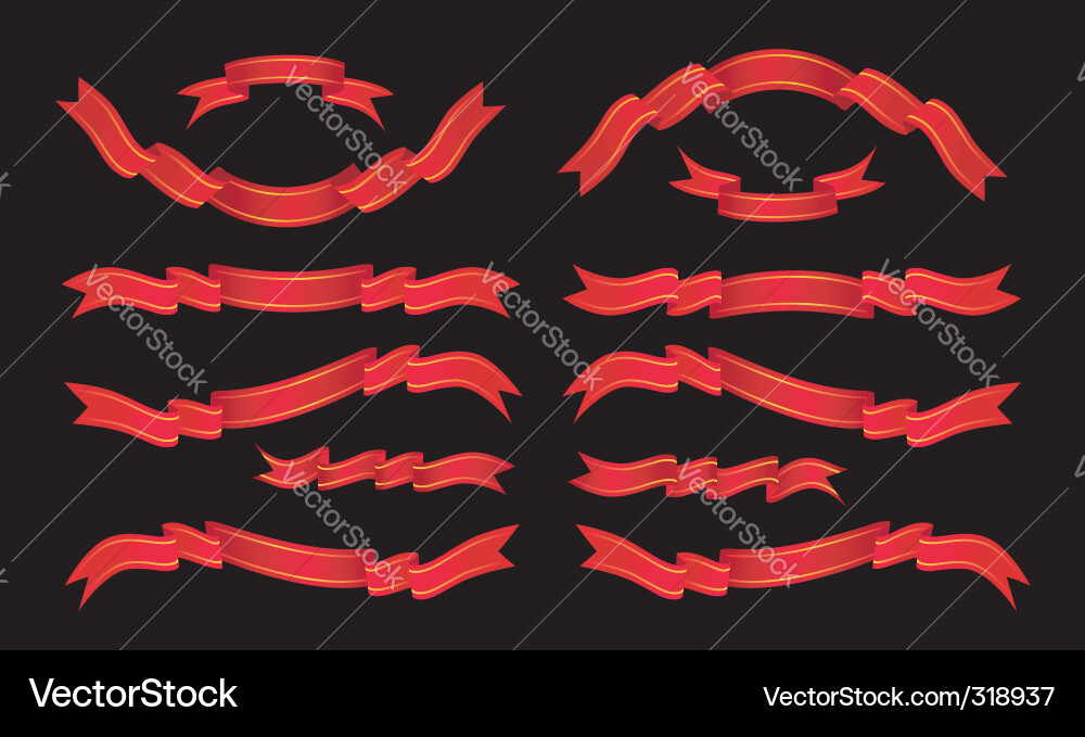 Ribbon scroll Royalty Free Vector Image - VectorStock