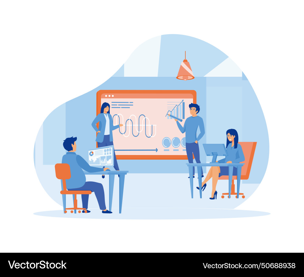 Brainstorming concept team project brainstorm Vector Image