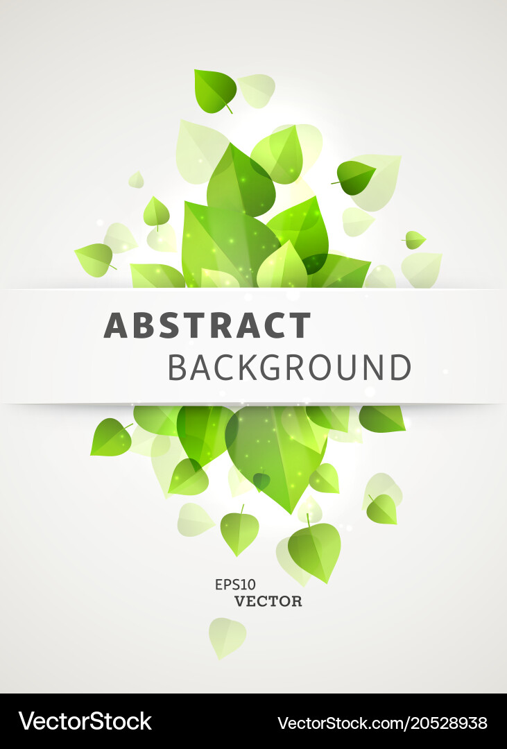 Green leaves background Royalty Free Vector Image