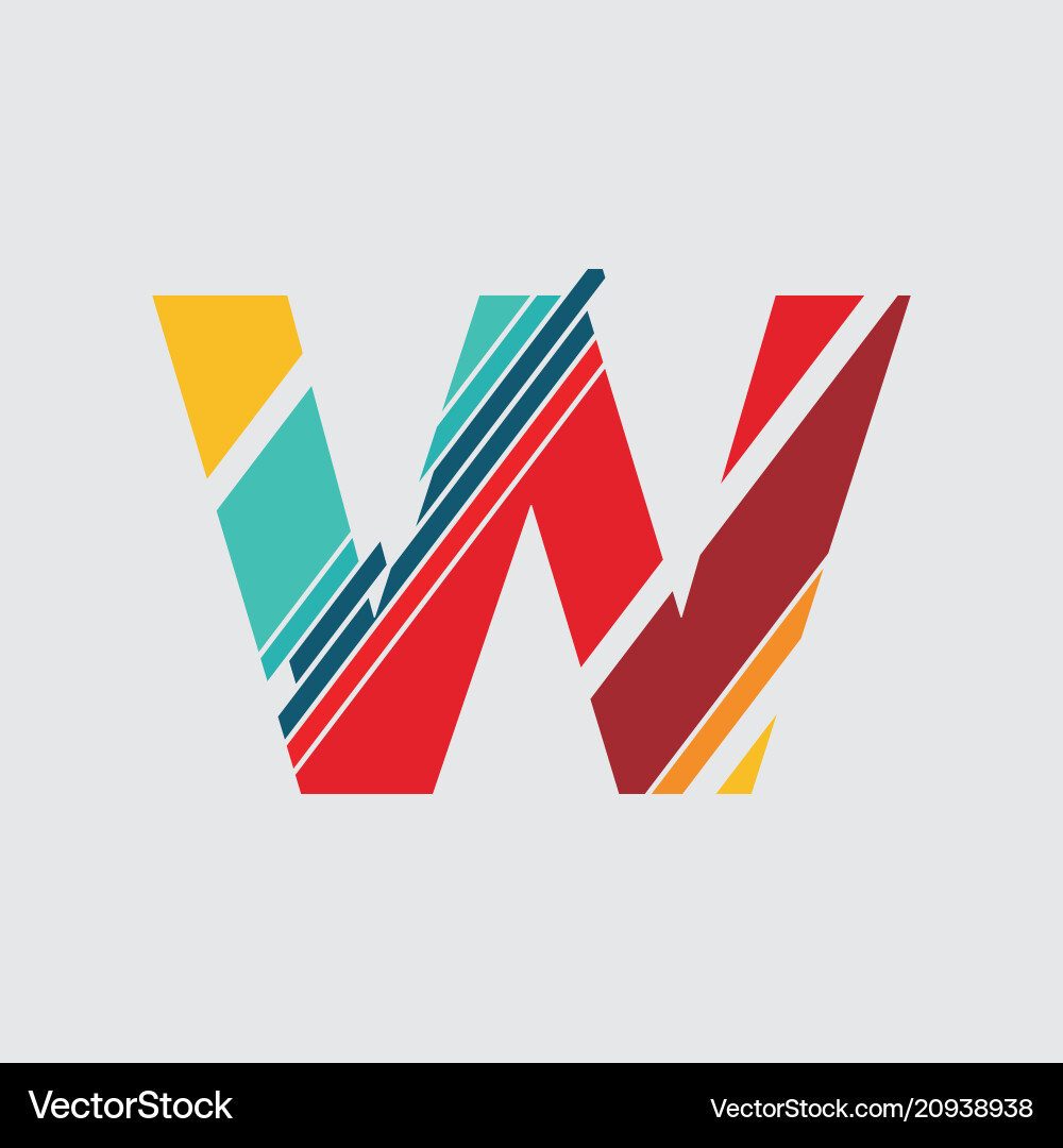 Initials letter logo Royalty Free Vector Image