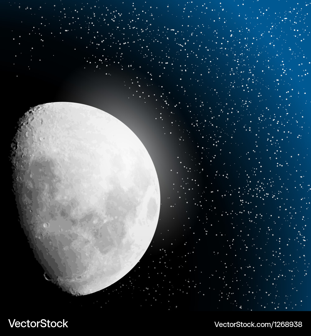Moon Royalty Free Vector Image - VectorStock