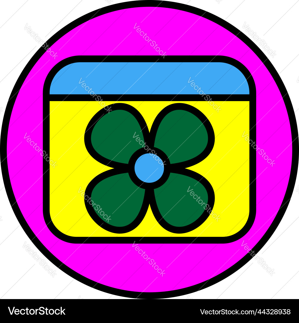 Spring calender on a white background Royalty Free Vector