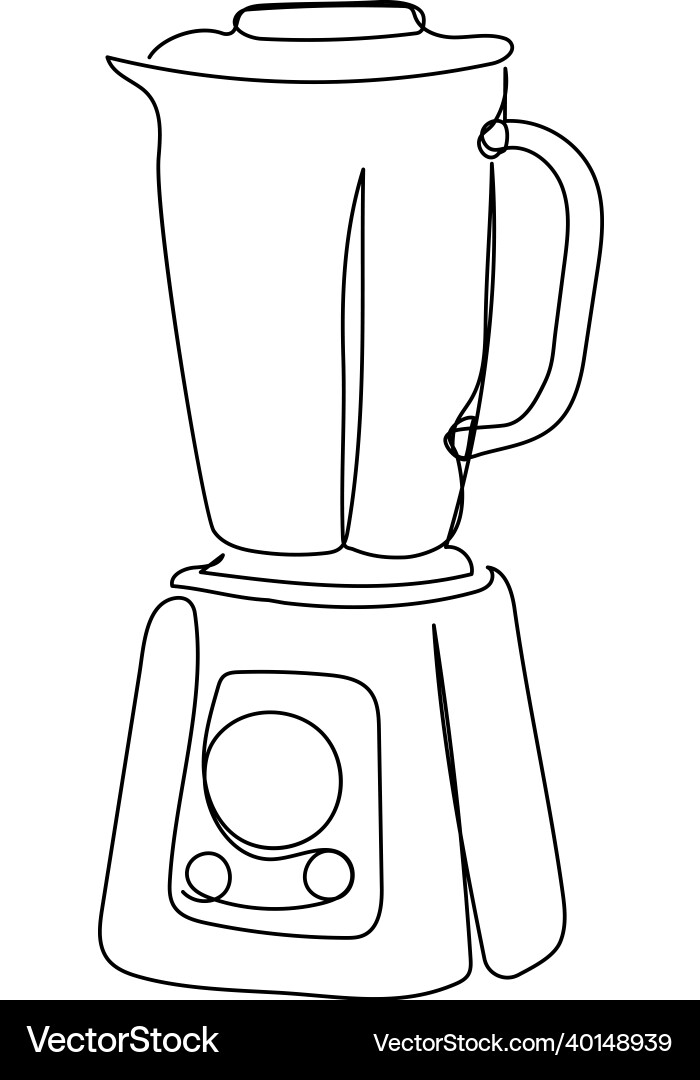 Blender continuous line drawing one art Royalty Free Vector