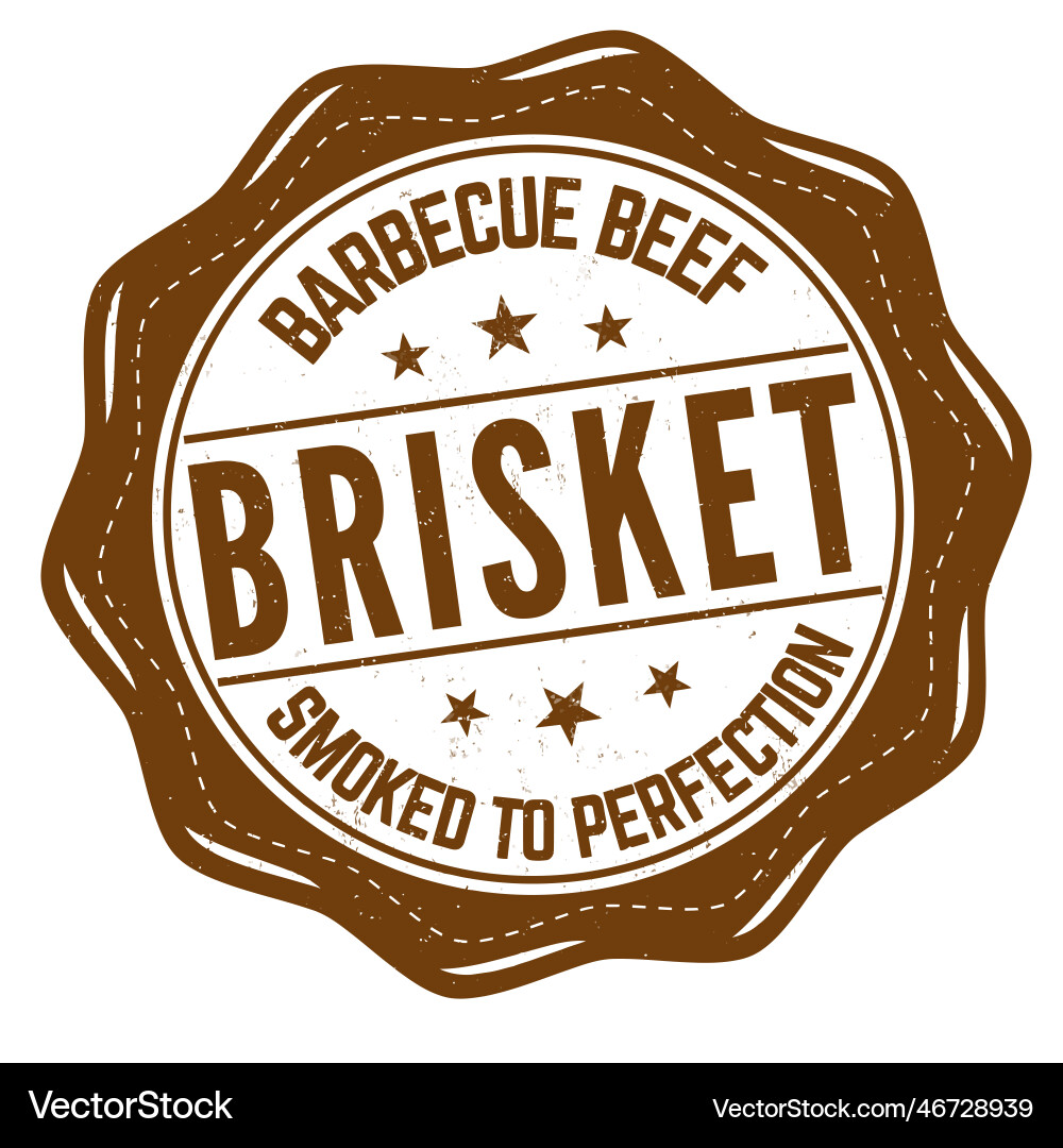 Brisket grunge rubber stamp Royalty Free Vector Image