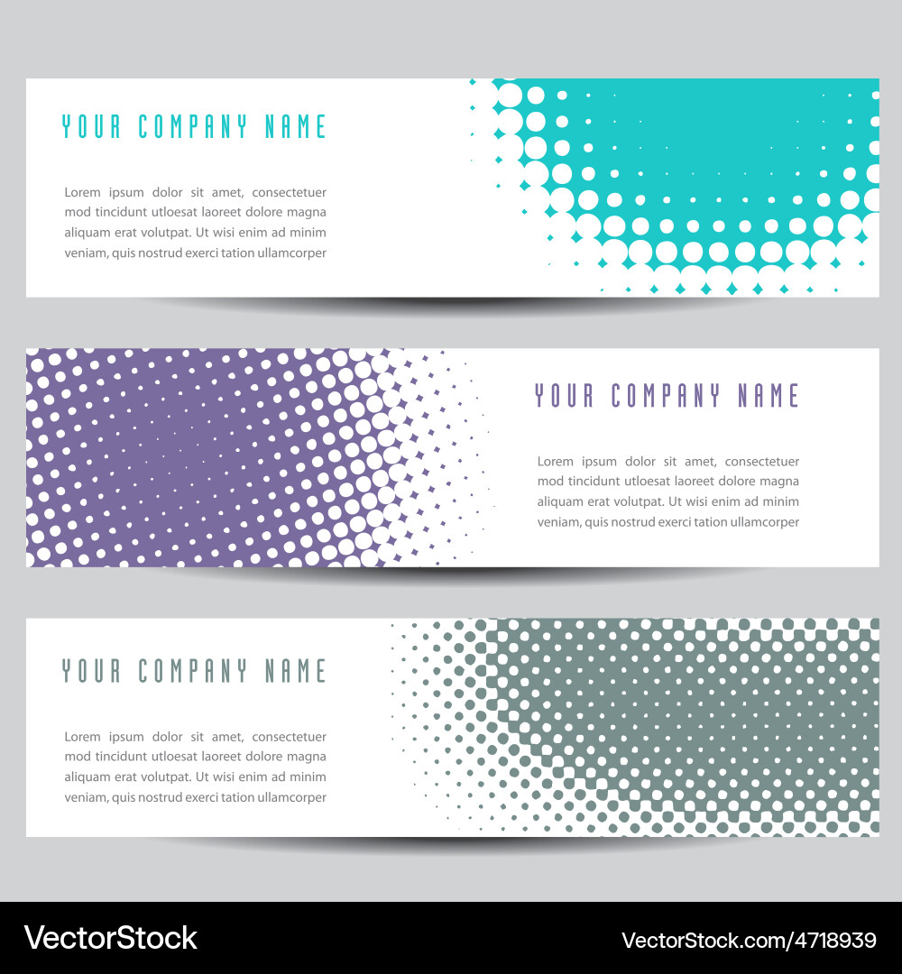 Dot banners Royalty Free Vector Image - VectorStock
