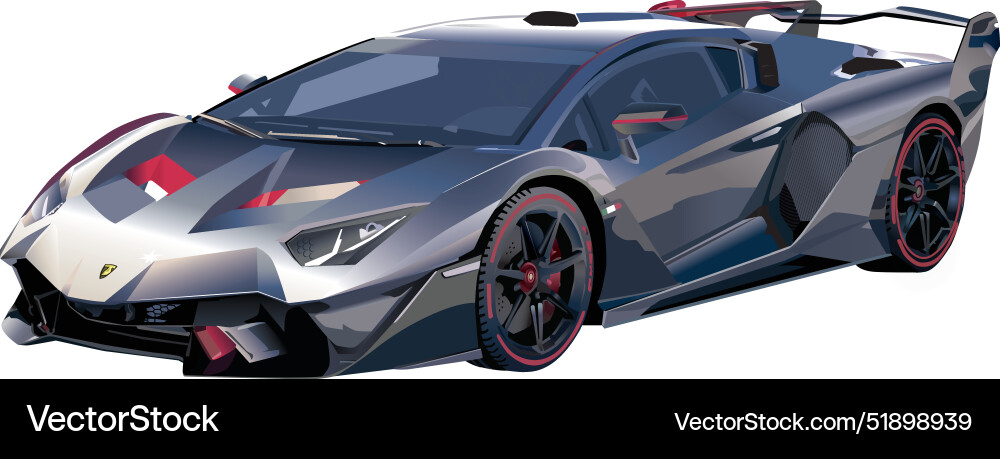 Lamborghini aventador Royalty Free Vector Image