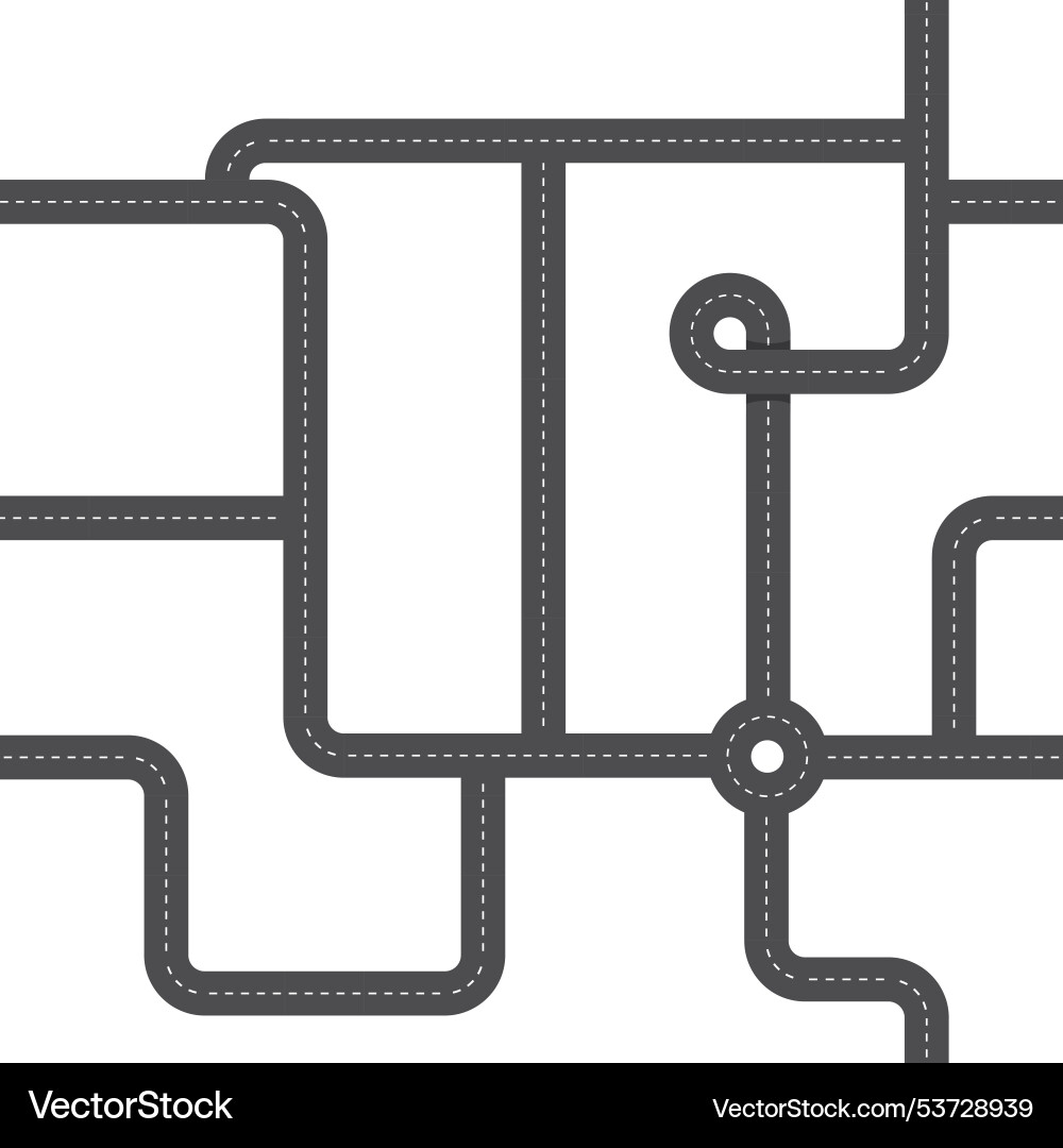 Road scheme city route navigation town map Vector Image