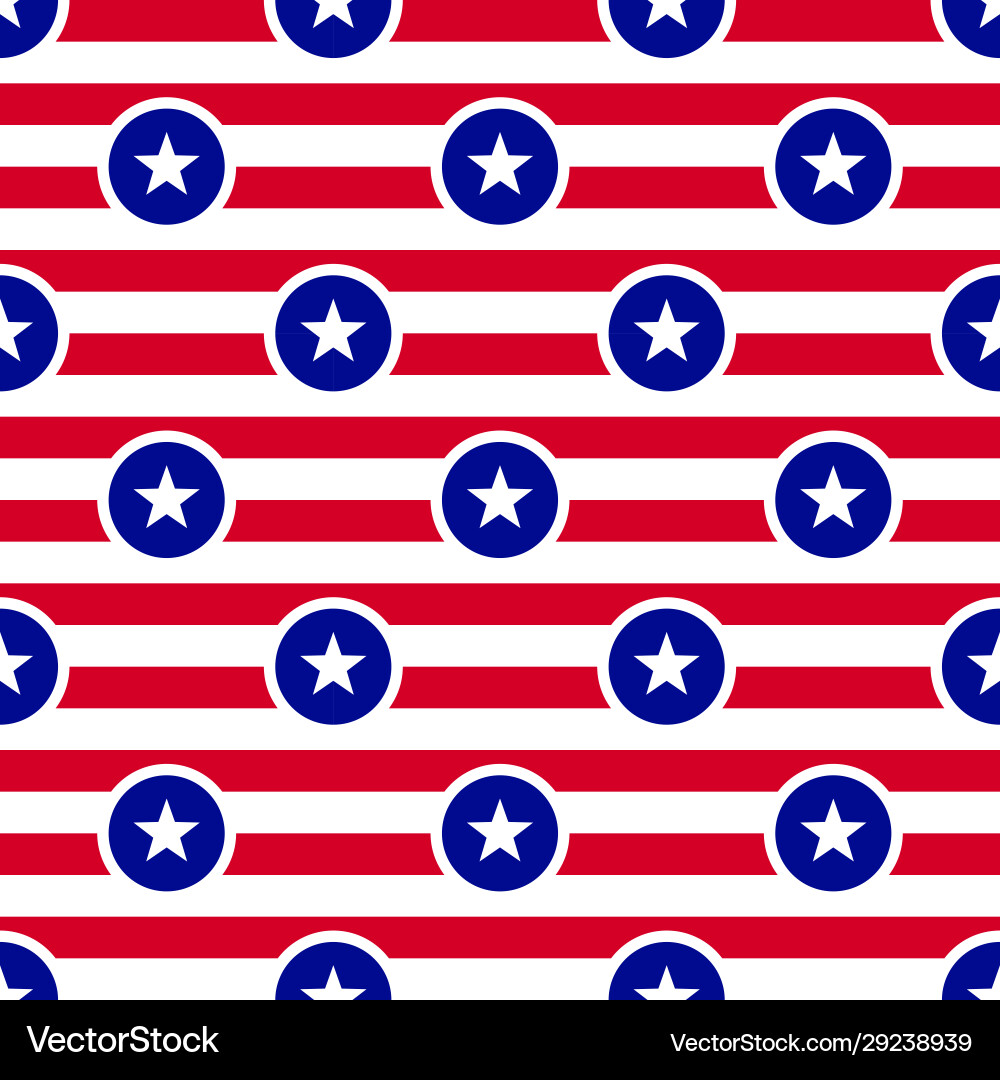 USA Flag Stars and Stripes Pattern Royalty Free Vector Image