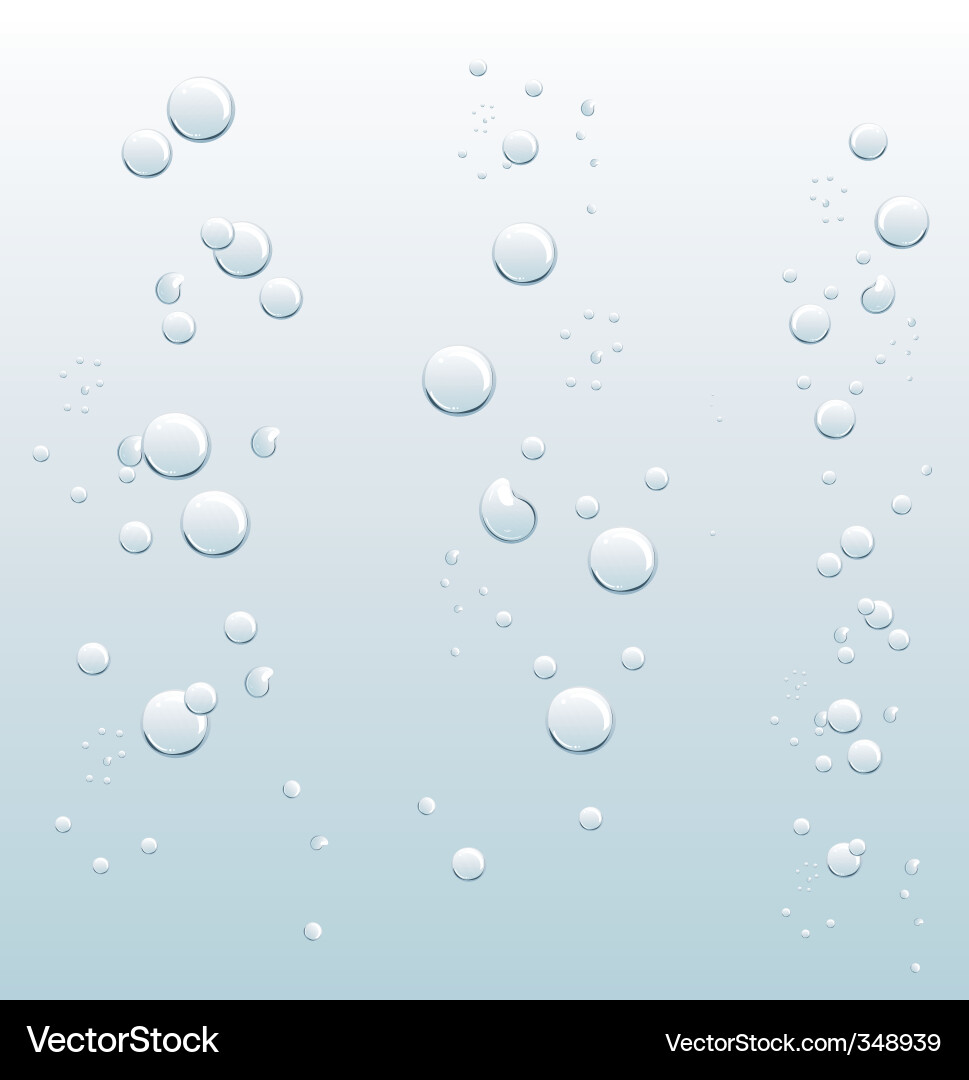 Water bubbles Royalty Free Vector Image - VectorStock