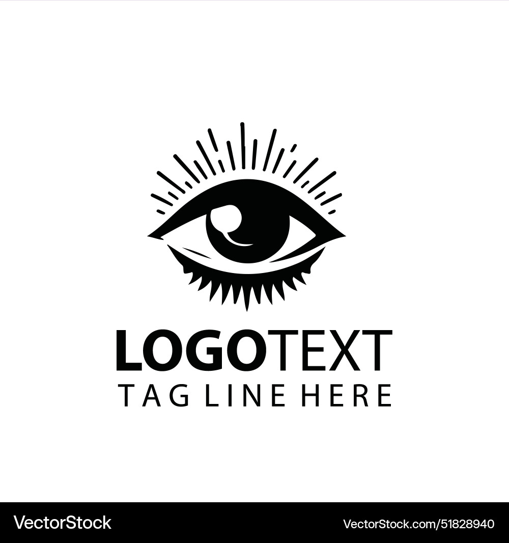 Animal eye logo Royalty Free Vector Image - VectorStock