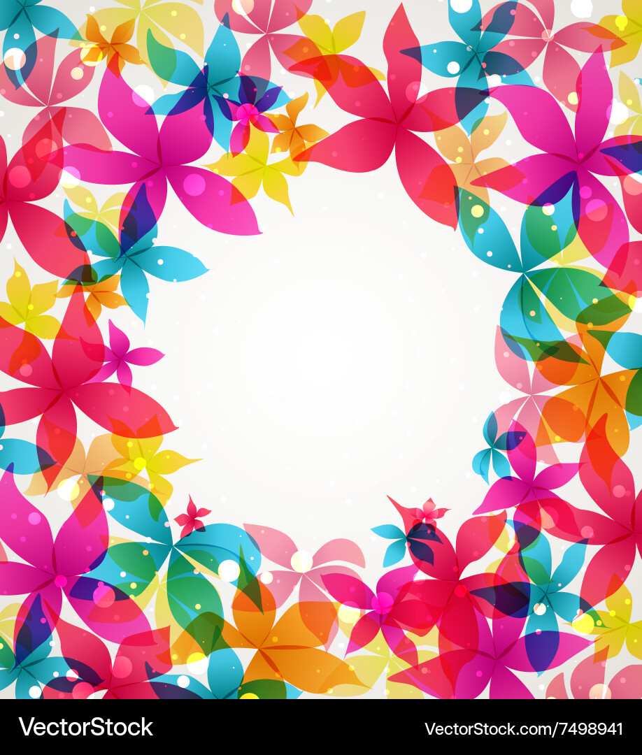 Abstract flowers Royalty Free Vector Image - VectorStock