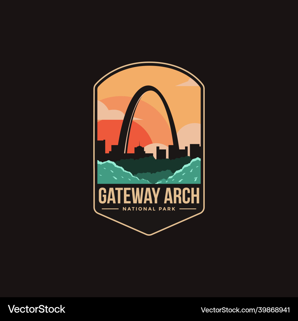 Stl Arch Logo Gateway Arch Patch — America's National Parks