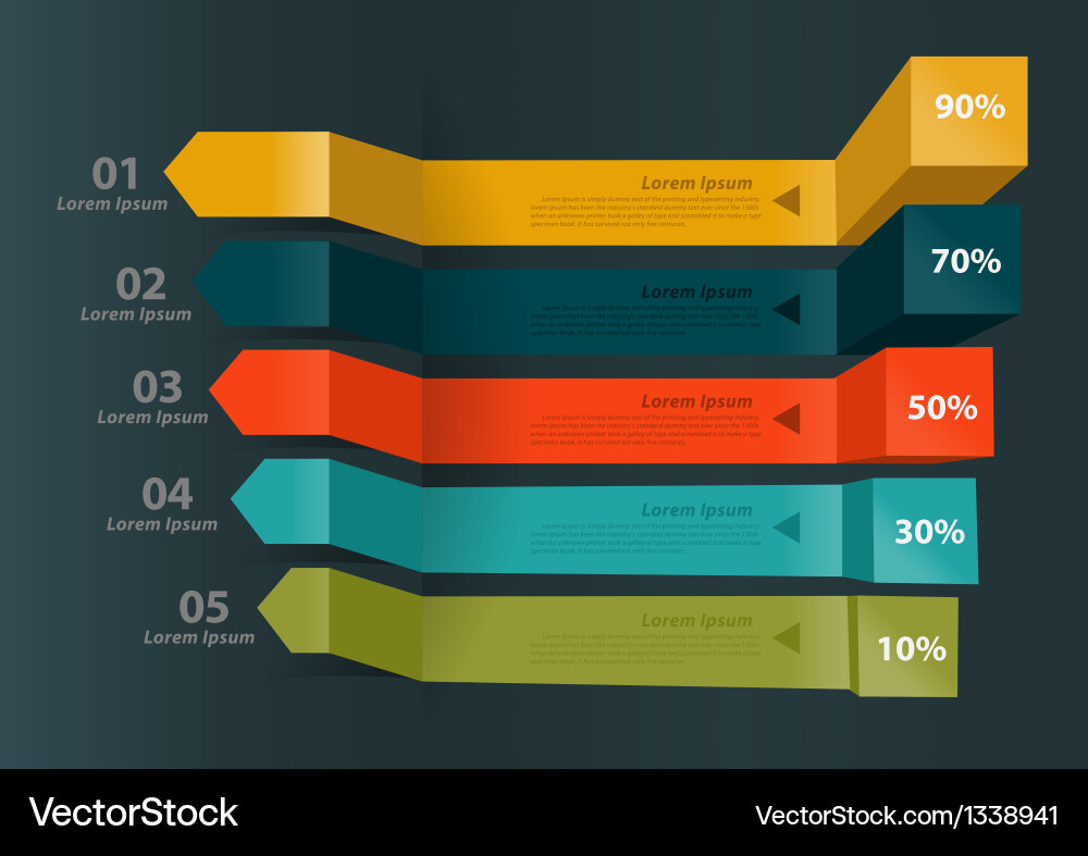 Minimal infographics modern charts and graphs Vector Image