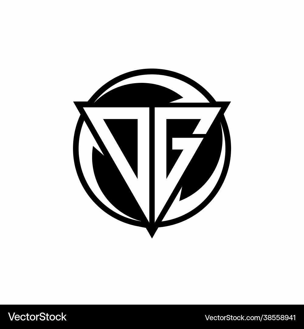 Og logo monogram design template Royalty Free Vector Image