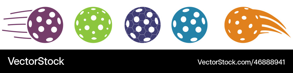 Pickleball balls Royalty Free Vector Image - VectorStock