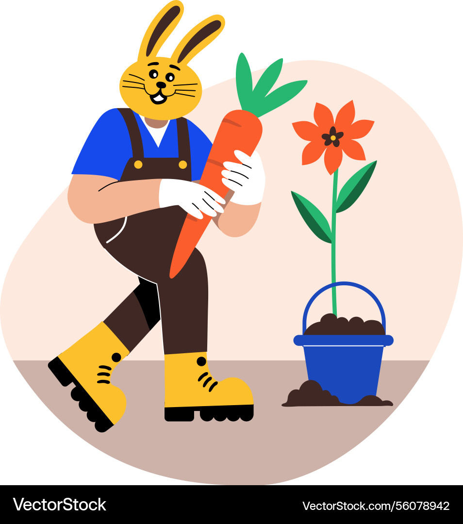 Easter bunny Royalty Free Vector Image - VectorStock