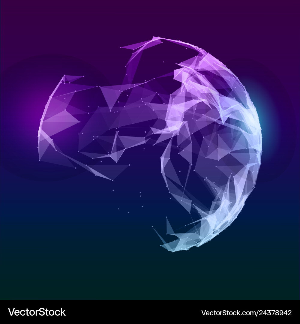Futuristic Techno Sphere Royalty Free Vector Image