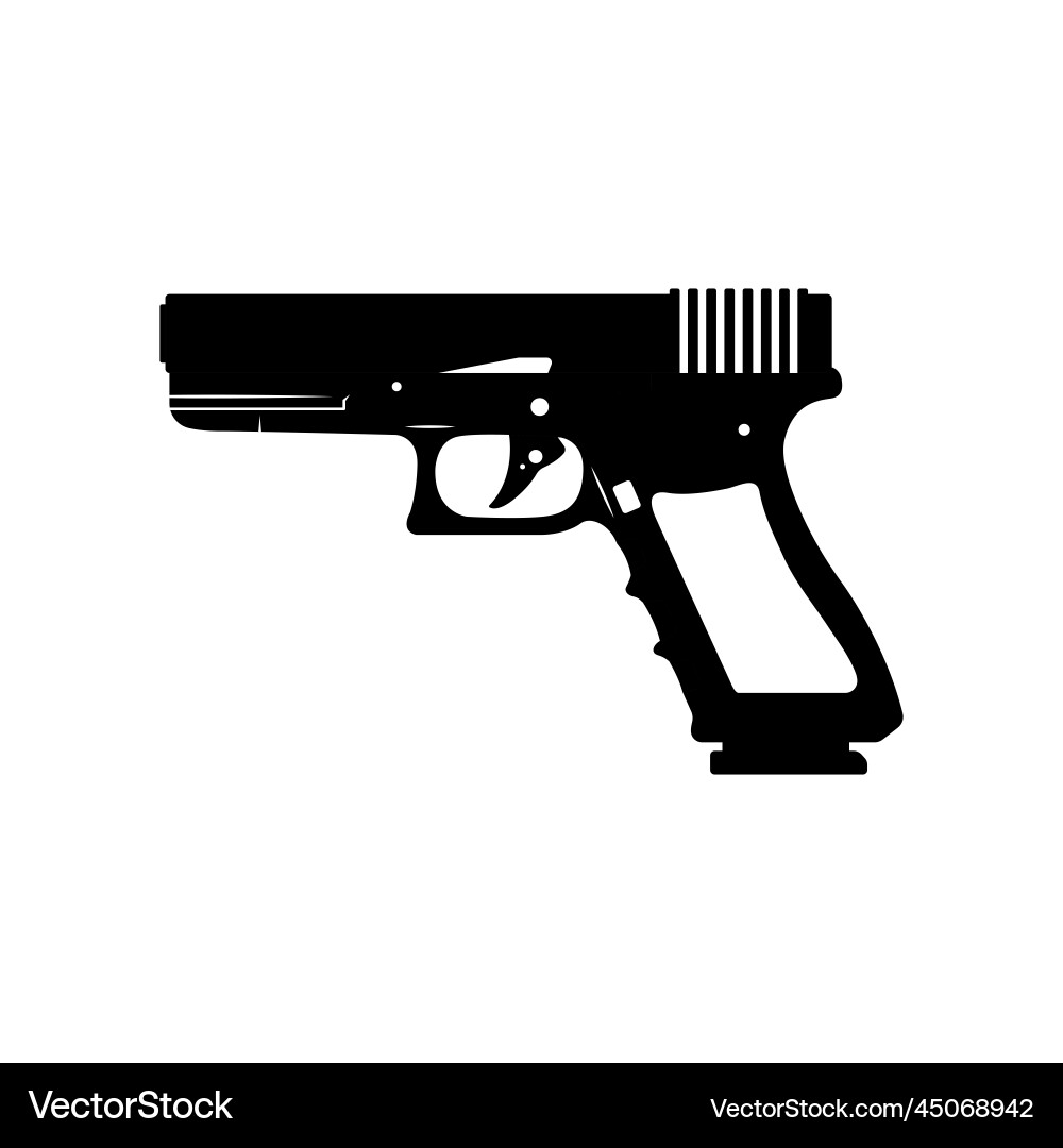 Glock Silhouette Glock Silhouette Stock Illustrations – 171 Glock