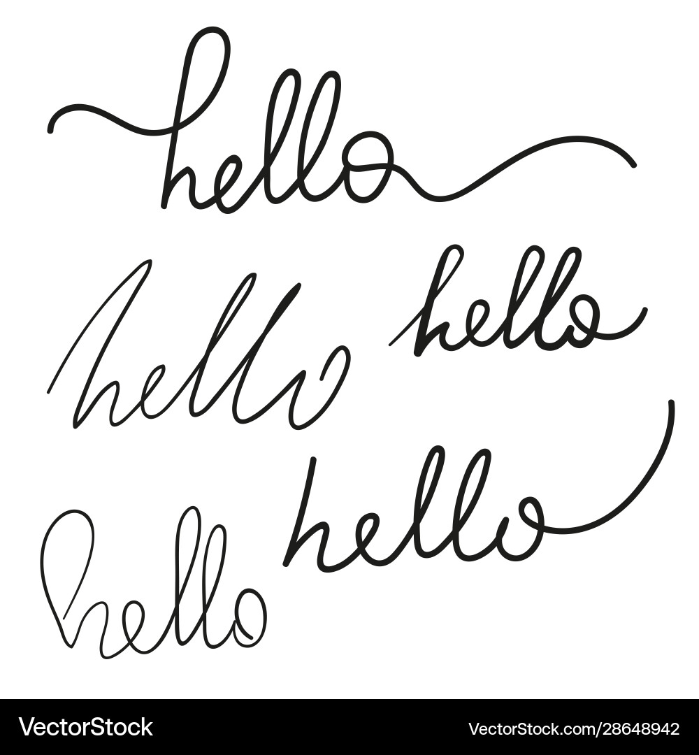 Handwriting word Royalty Free Vector Image - VectorStock