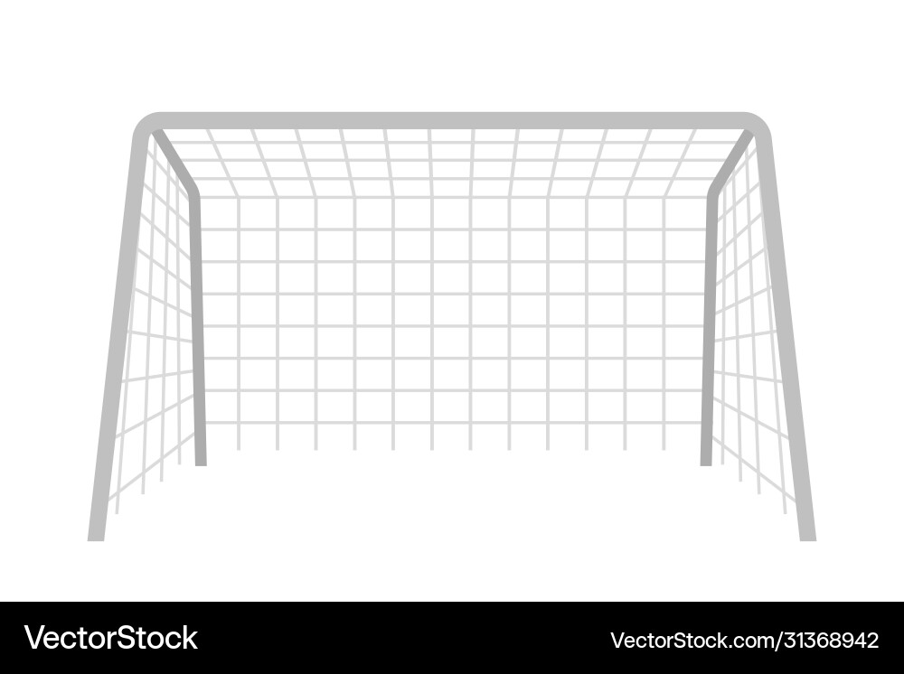 Soccer Goal Flat Vector Royalty Free Vector Image
