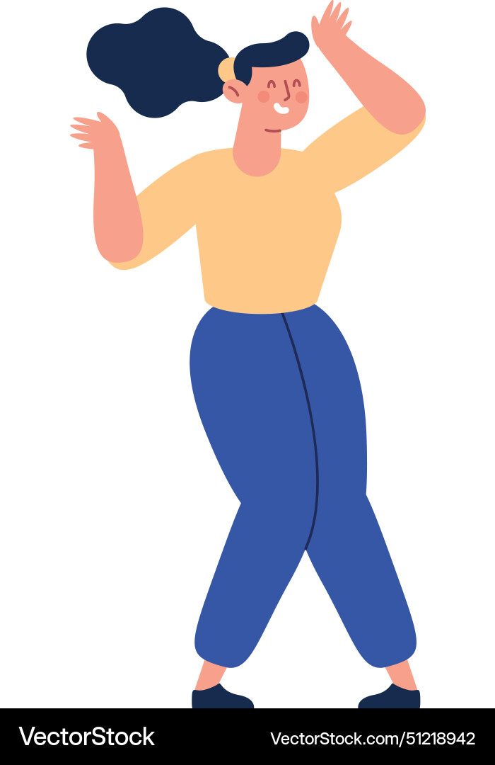 Yellow day woman Royalty Free Vector Image - VectorStock