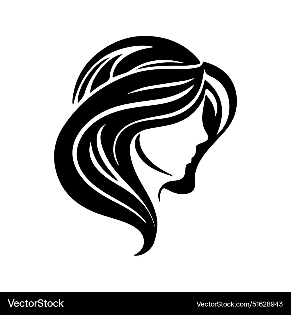 Creative Set Of Beauty Hair Style Royalty Free Vector Image