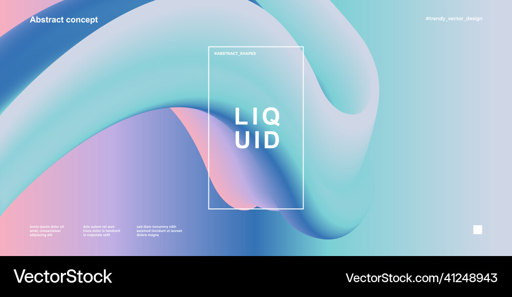 Design template with fluid and liquid shapes Vector Image