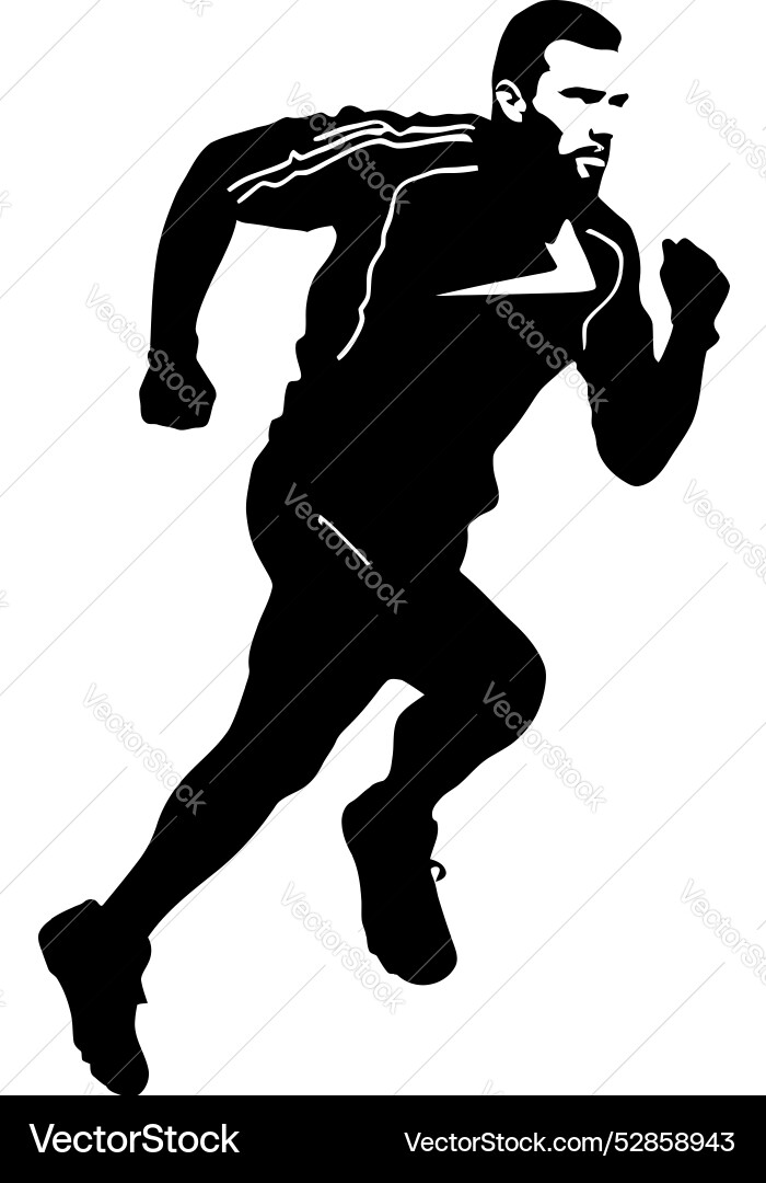 Endurance essence runner logo symbol swift Vector Image