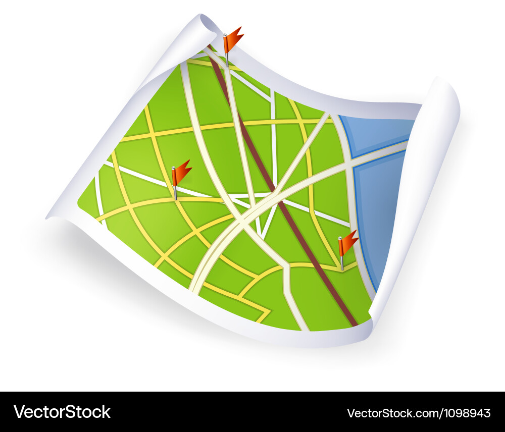 Road map Royalty Free Vector Image - VectorStock