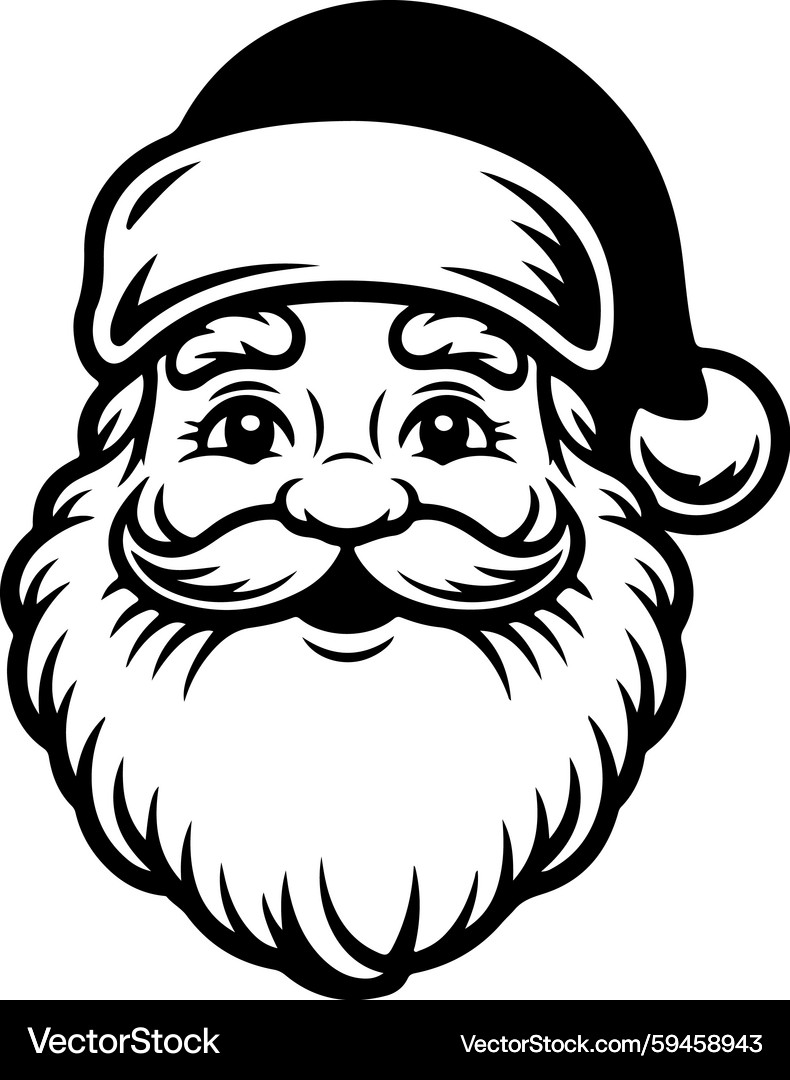 Santa clause design isolated on white background Vector Image