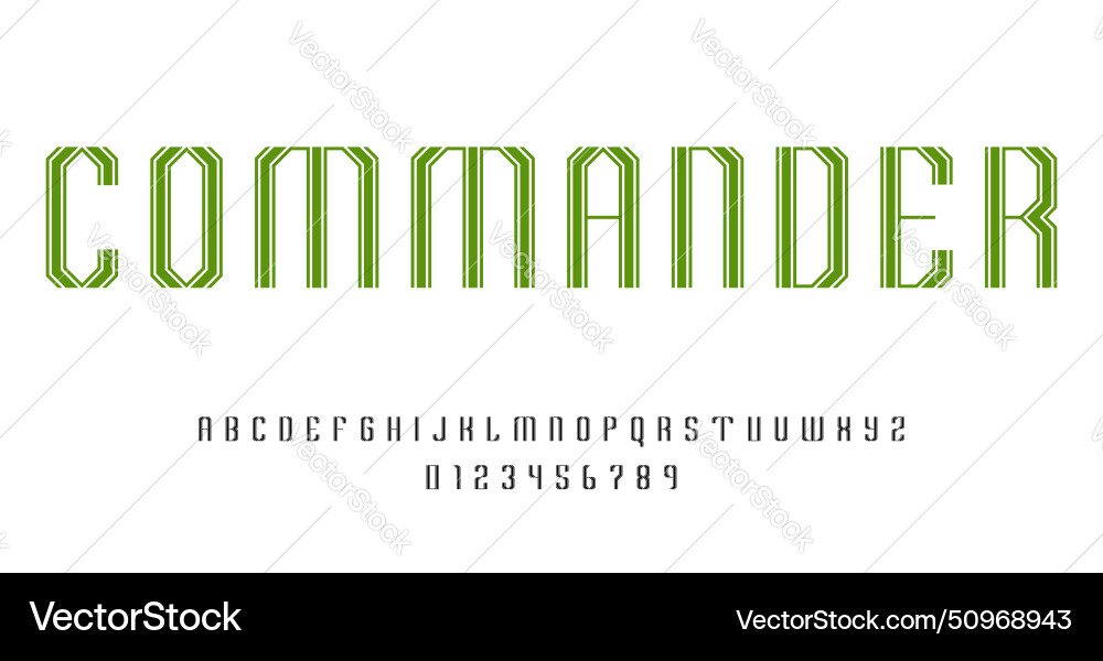 Set of alphabets font letters and numbers Vector Image