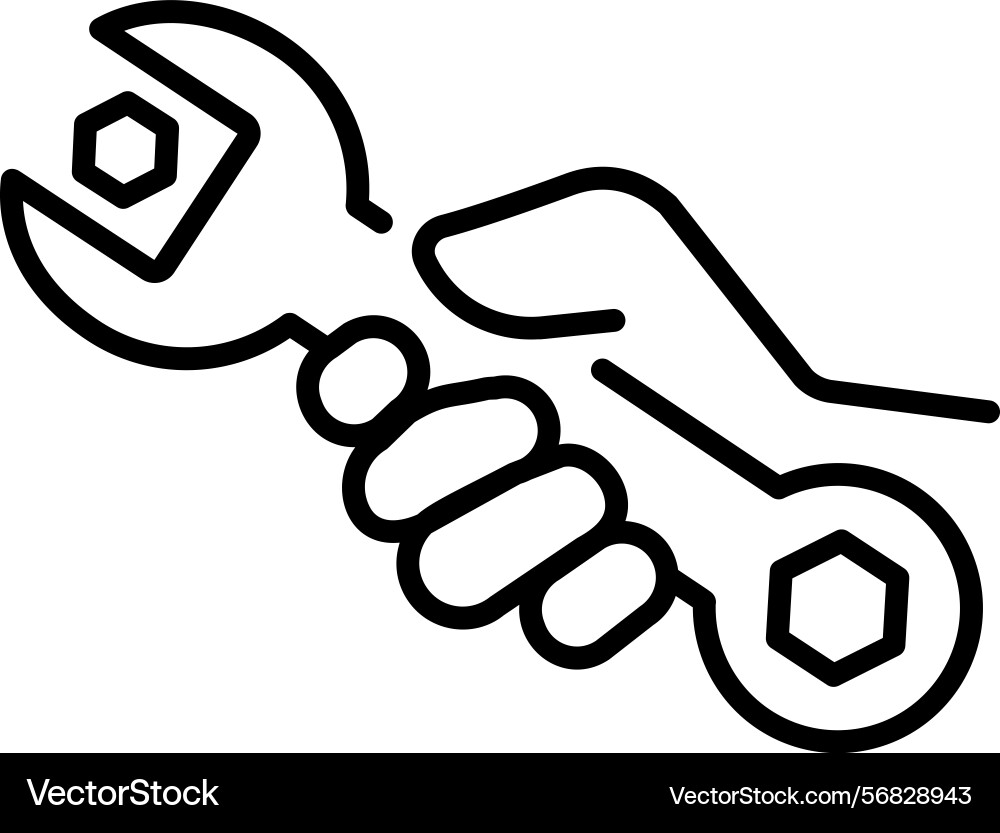 Wrench Royalty Free Vector Image - VectorStock