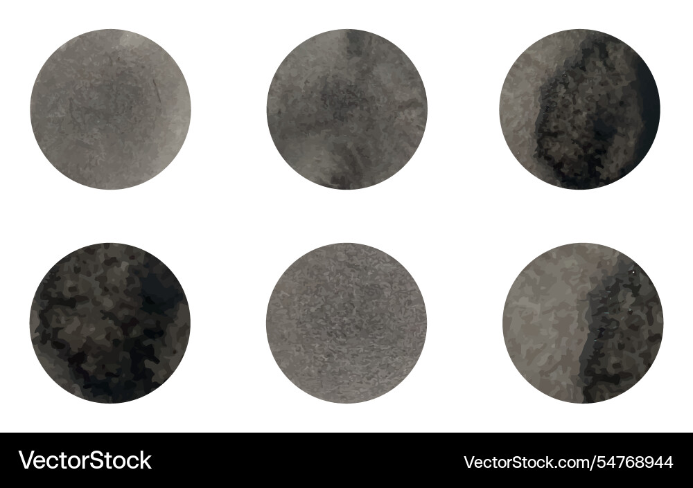 Abstract circle patches with grunge texture Vector Image