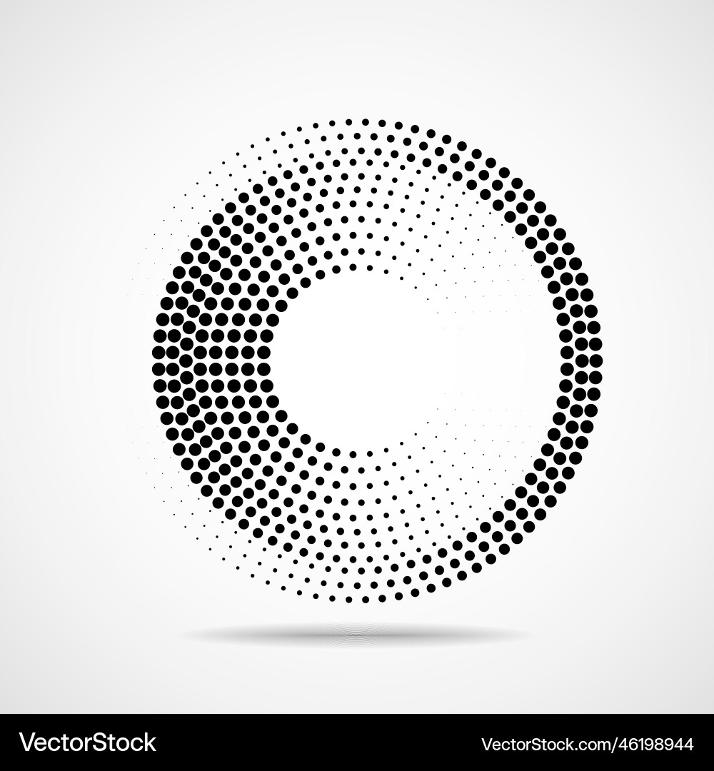 Abstract Dotted Circles Royalty Free Vector Image