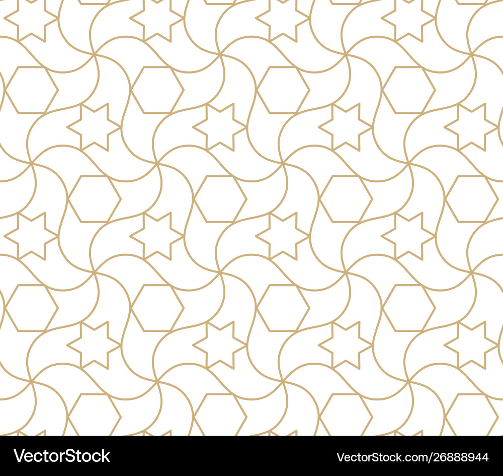 Arabic seamless pattern islamic geometric Vector Image
