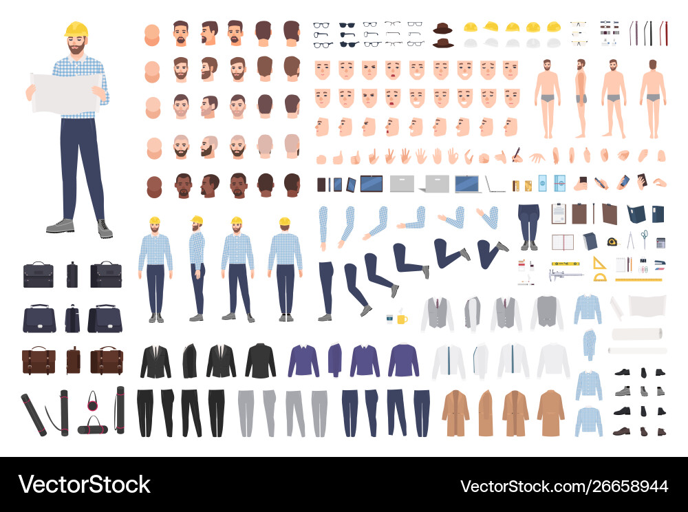 Engineer Man Walking Vector Images (over 170)