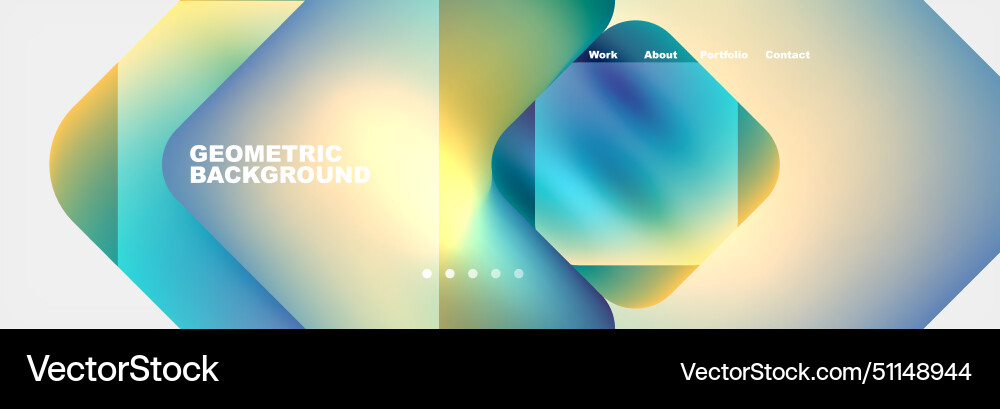 Liquid blue geometric shapes resembling organism Vector Image