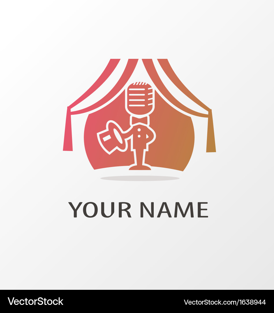 Logo actor Royalty Free Vector Image - VectorStock