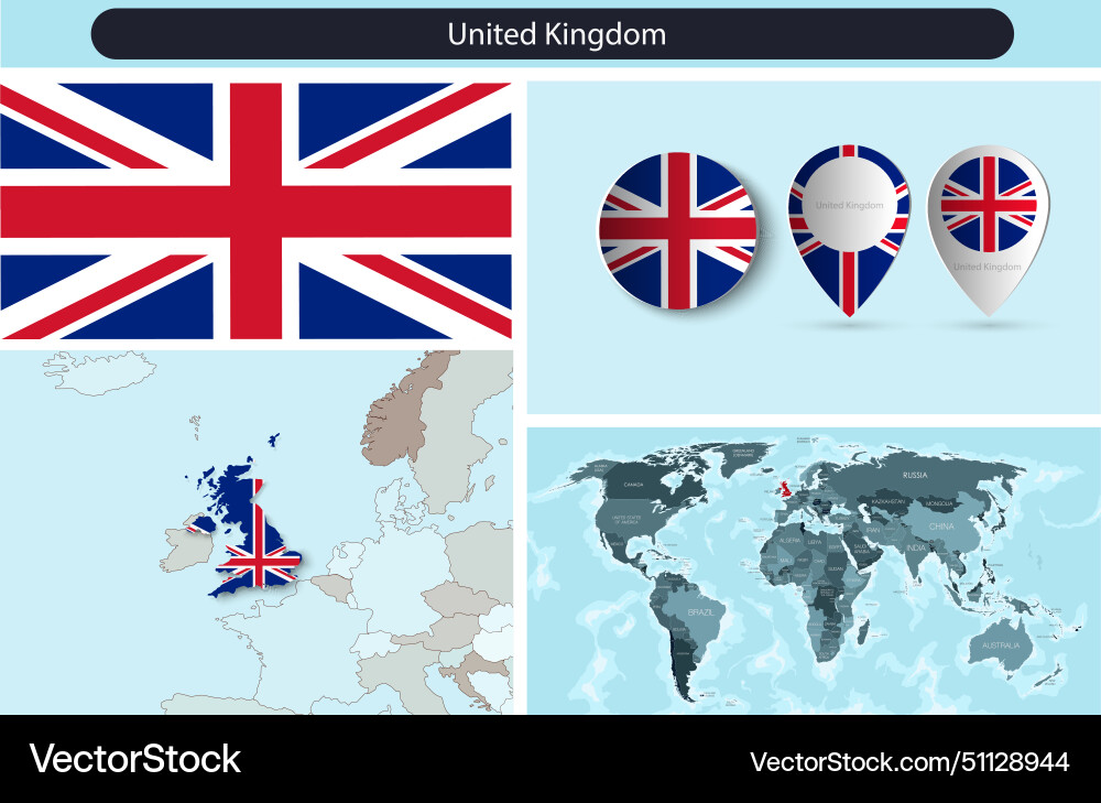 Political infographics made from maps and flags Vector Image