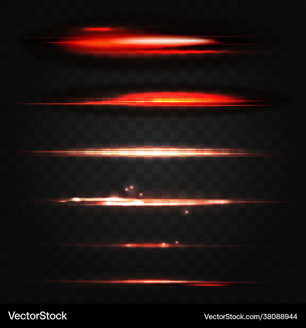 Red Neon Light Lines Abstract Royalty Free Vector Image
