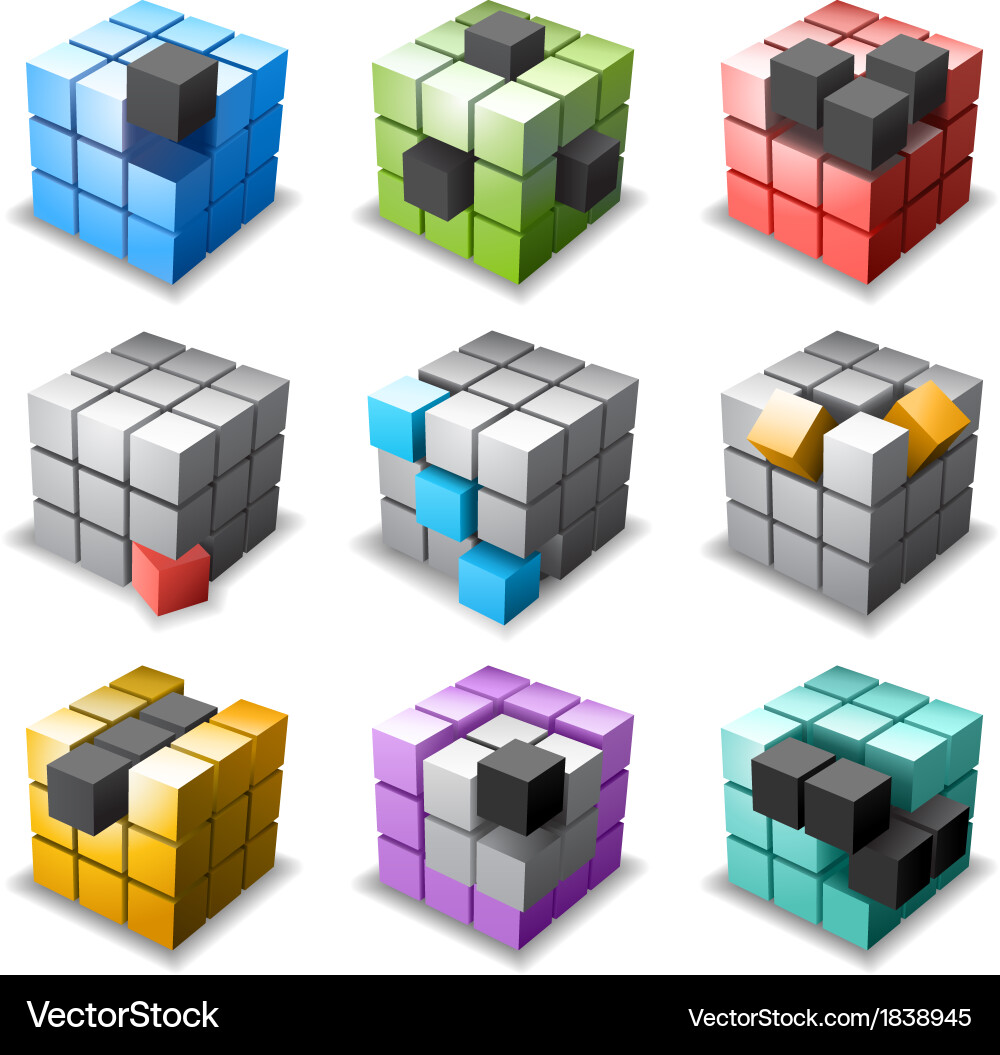 Cube Royalty Free Vector Image - VectorStock
