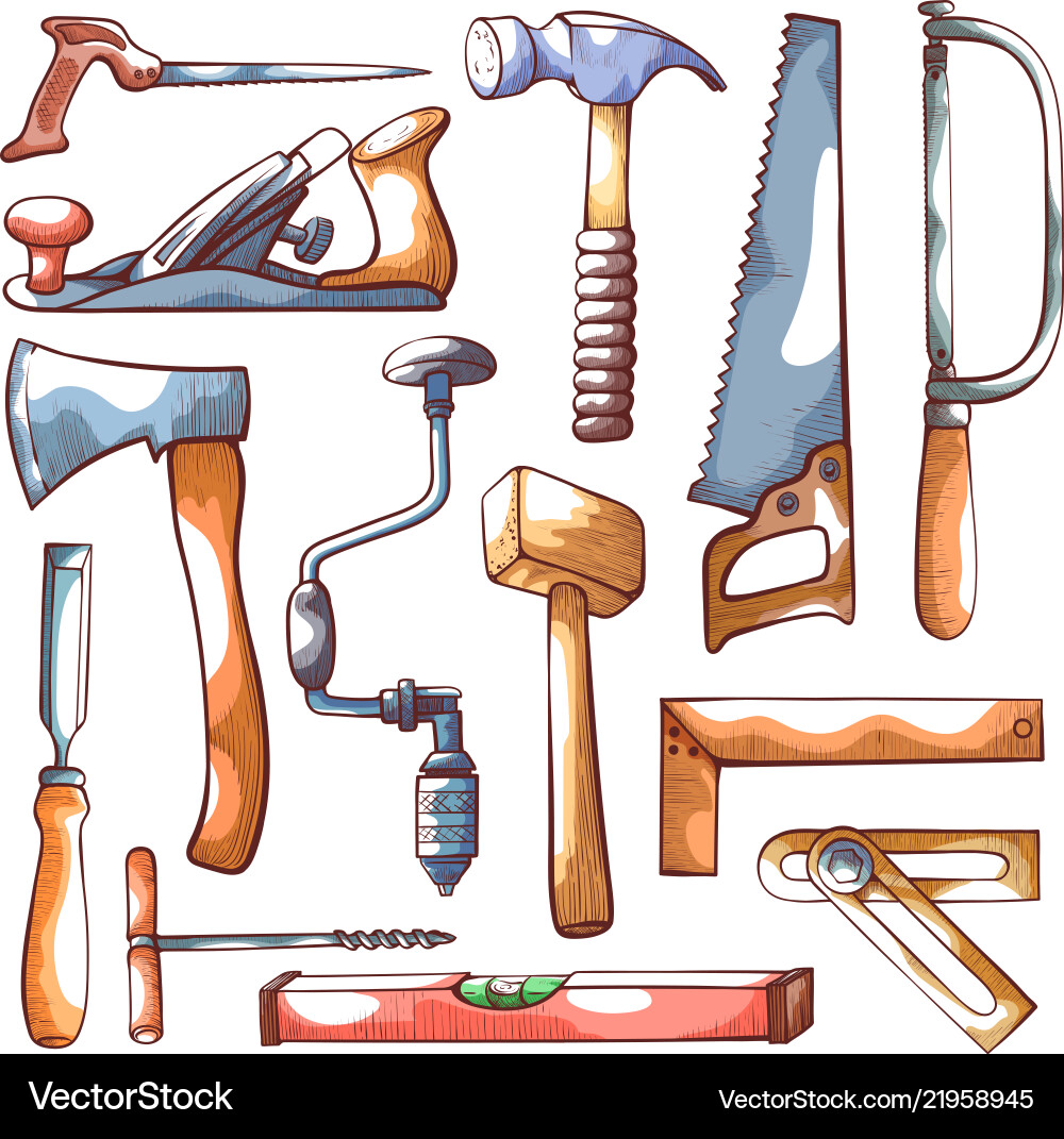 Woodworking Tools Vector